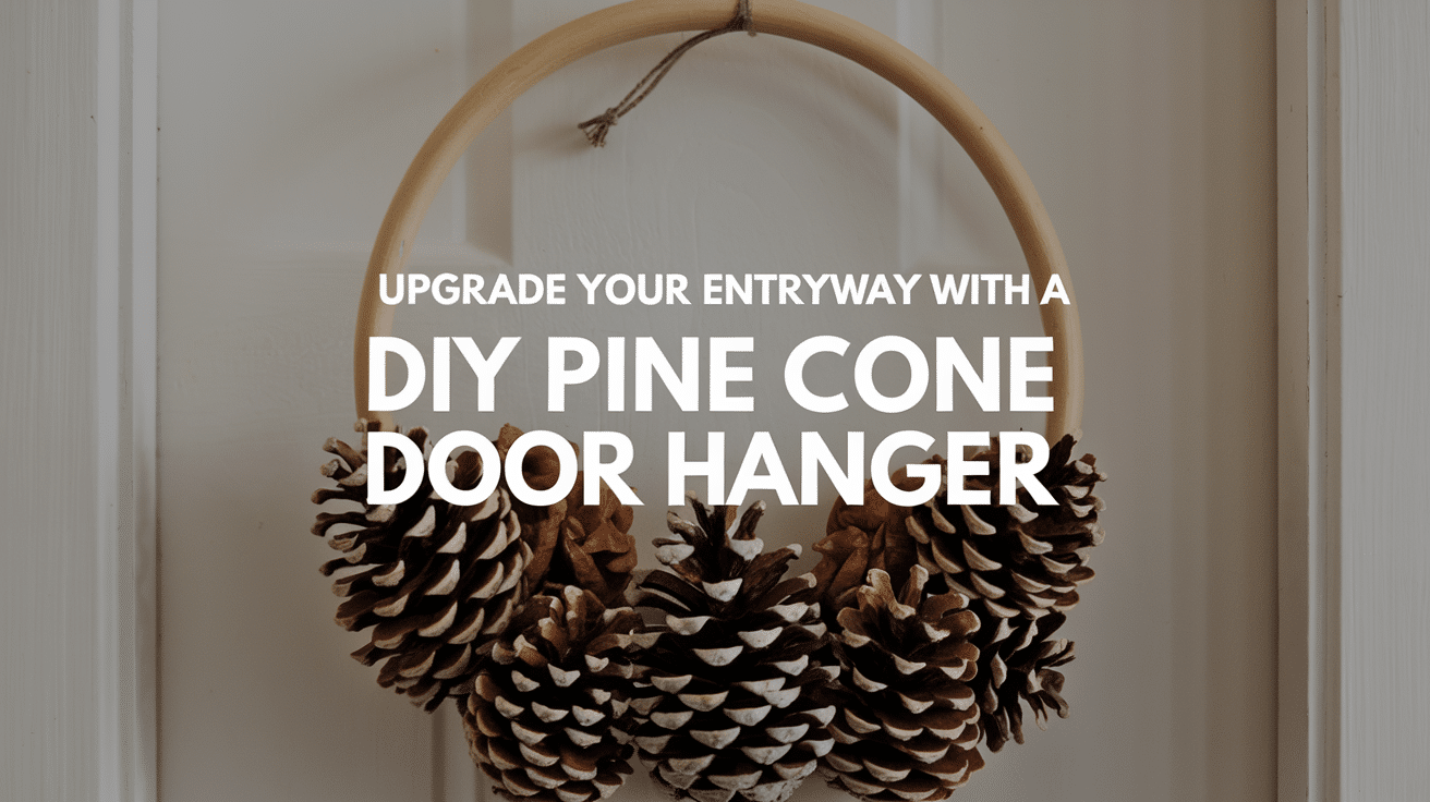 Upgrade Your Entryway with a DIY Pine Cone Door Hanger - The Painted Hinge