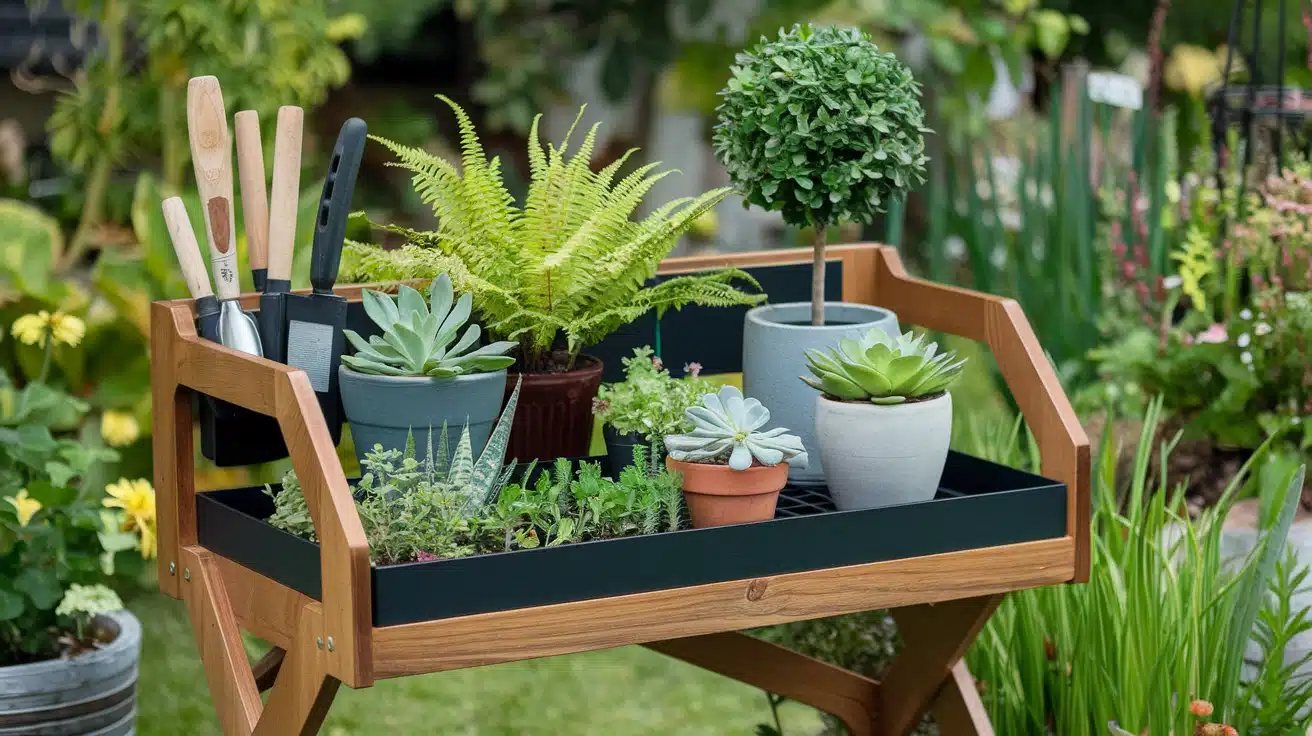 37 Potting Bench Decorating Ideas: Stylish & Functional - The Painted Hinge