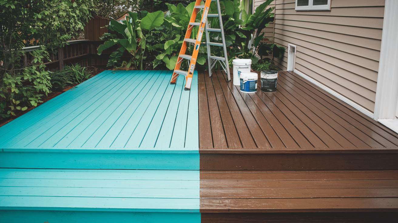 Painting vs Staining: Which is Best for Your Deck - The Painted Hinge