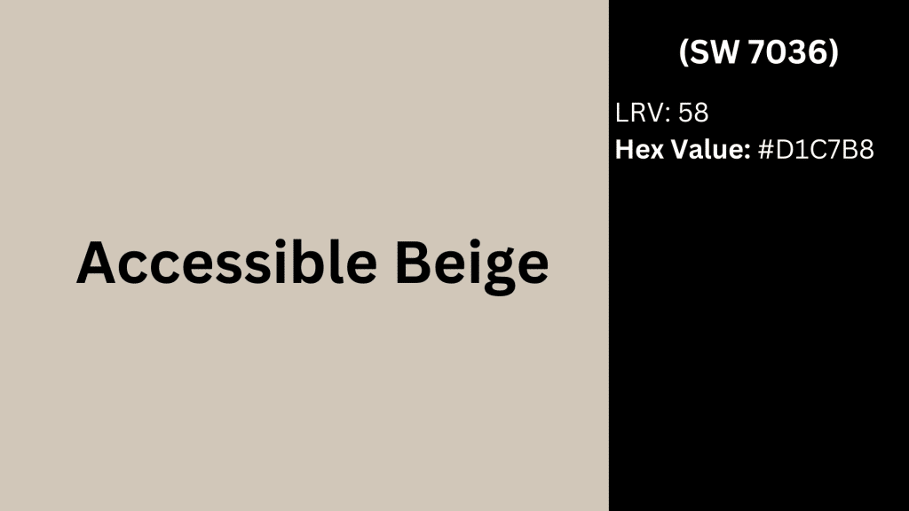 SW 7036- Accessible Beige Color Palette by Sherwin Williams - The ...