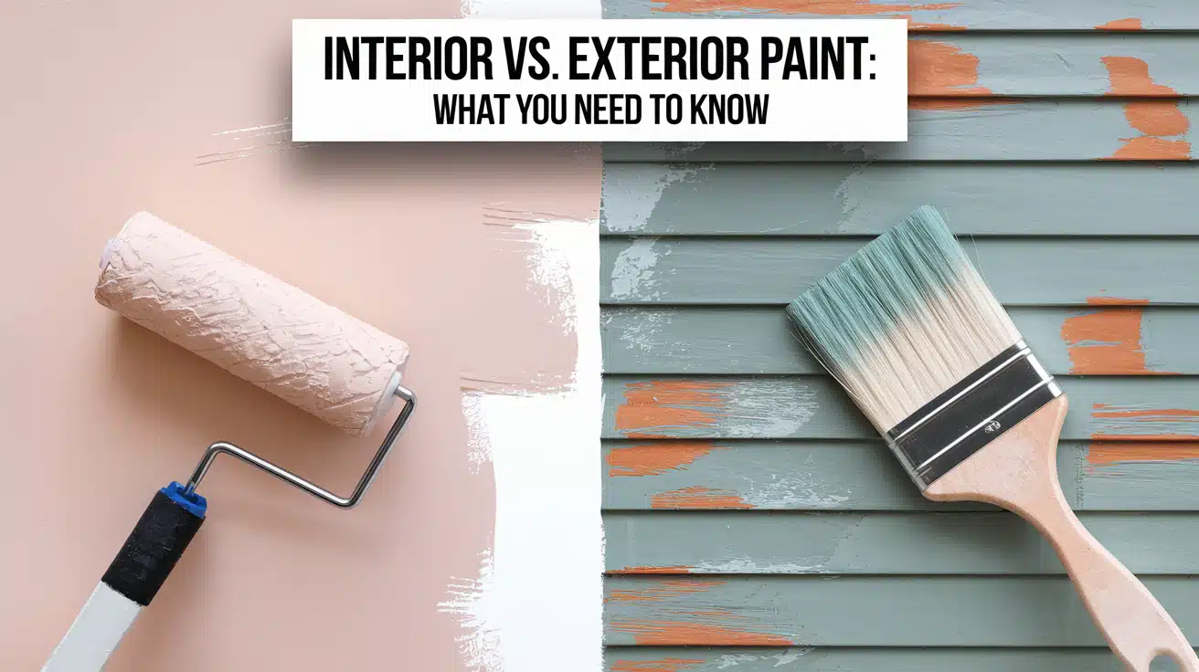 Interior vs. Exterior Paint: What You Need to Know - The Painted Hinge