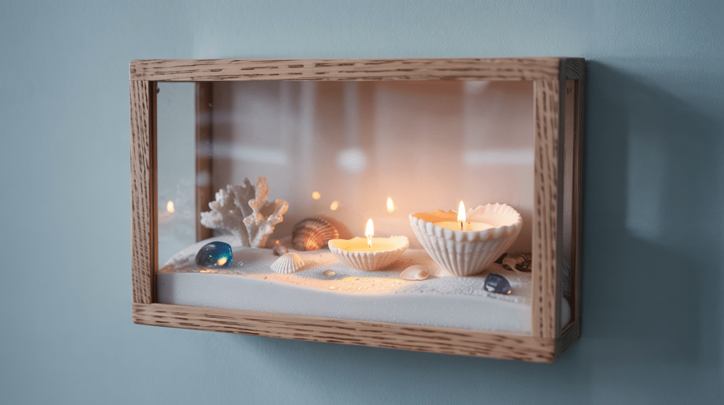 Coastal Glow: Candles with Seashells Magic - The Painted Hinge