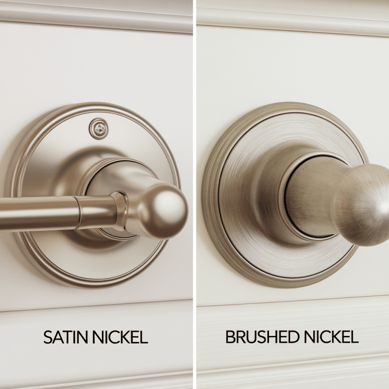 What Color Is Satin Nickel and How Does It Compare - The Painted Hinge