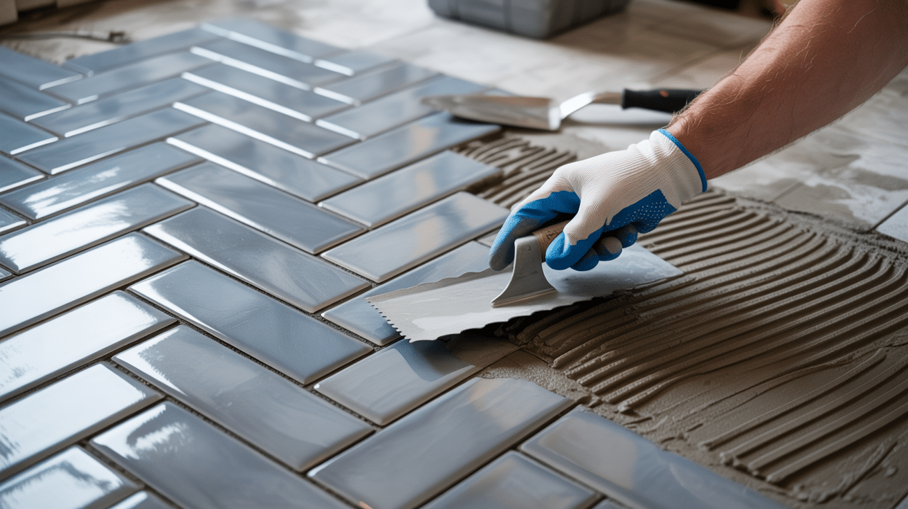 The Best Answer to What Color Grout to Use with Gray Tile - The Painted ...