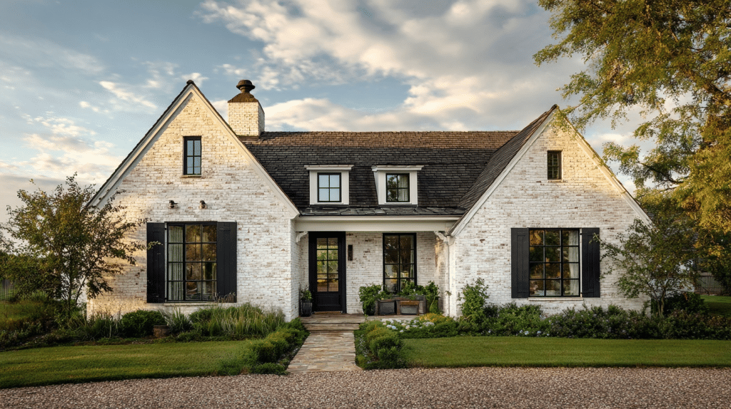 Step-By-Step Tutorial on Whitewash Brick House with Ideas - The Painted ...
