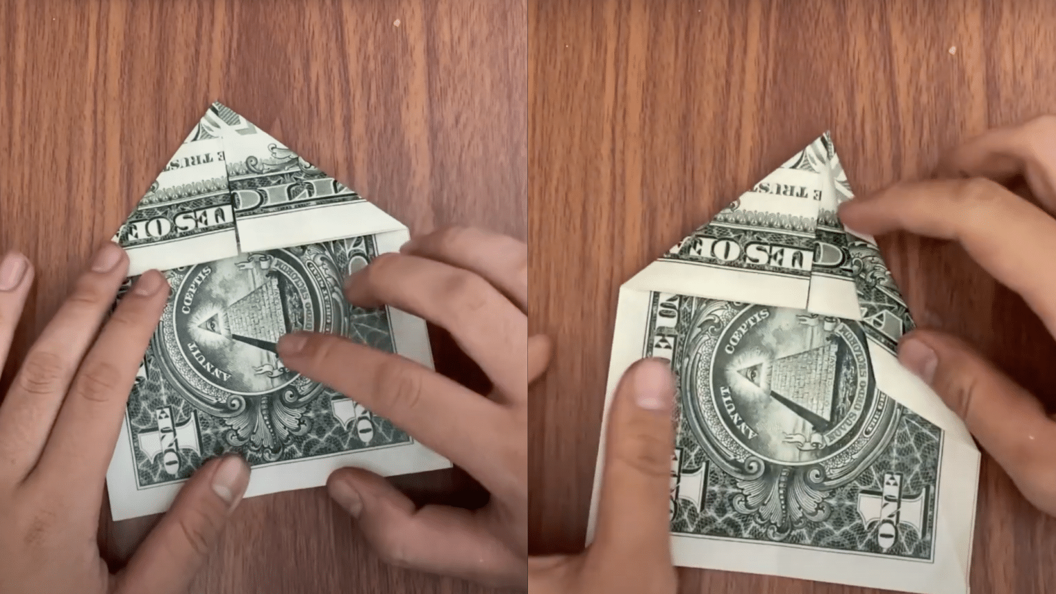 Fold a Dollar Bill into a Witch Hat: Easy Money Origami - The Painted Hinge