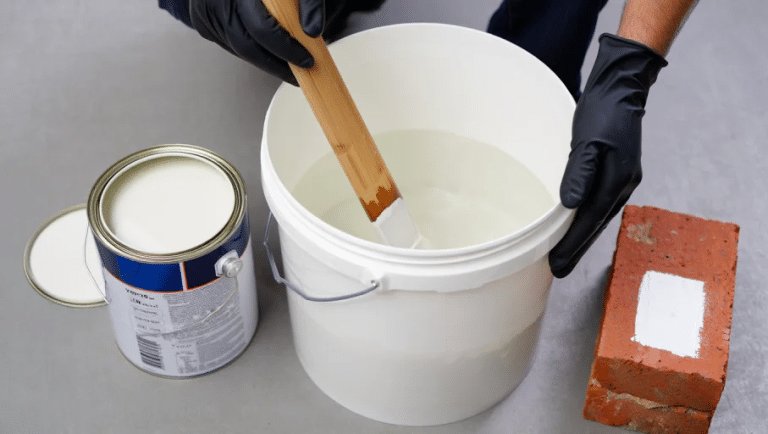 Step-By-Step Tutorial on Whitewash Brick House with Ideas - The Painted ...