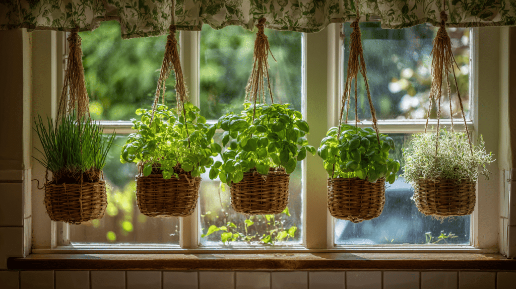How to Create a Stunning Herb Hanging Basket - The Painted Hinge
