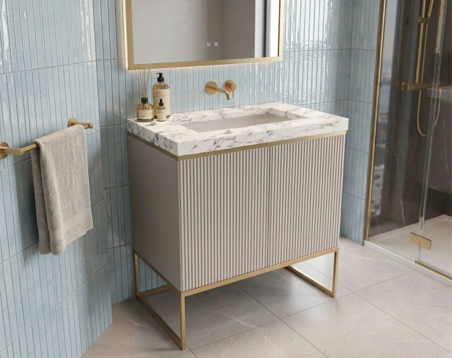 7 Bathroom Inspirations That Pair Vanity Units and Tiles Perfectly